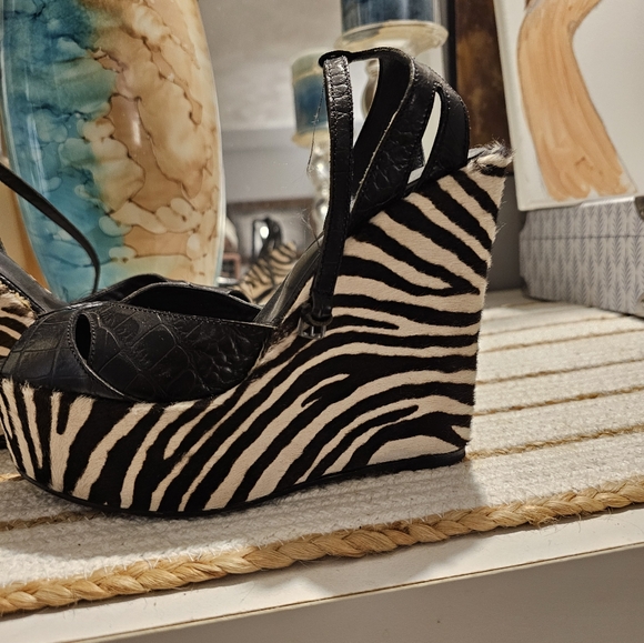 Barneys New York CO-OP | Shoes | Zebra Platform Sandals Barneys | Poshmark